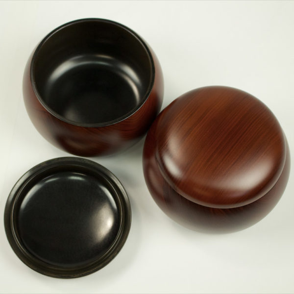 Plastic Go Stones Bowl imitation of luxury wood (large/extra large)